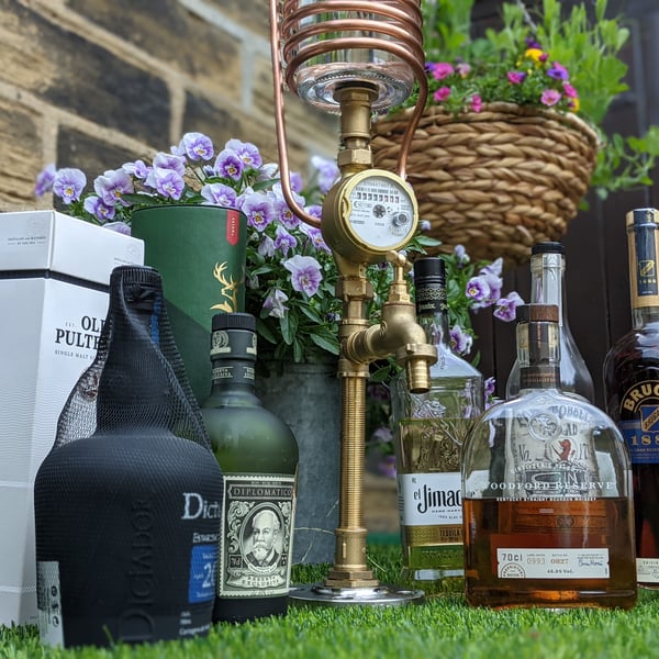 Steampunk Drink-Liquor Dispenser & Lamp - Folksy