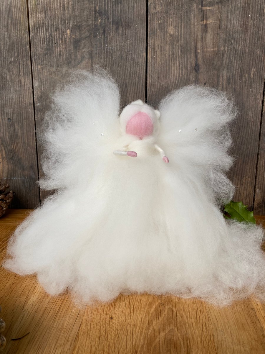 Angel Tree Topper, Christmas Angel, Waldorf tre... - Folksy