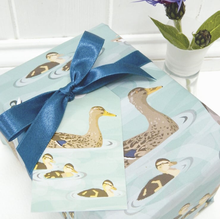 Dabbling Ducks Gift Tags - Easter, Spring tags - Folksy