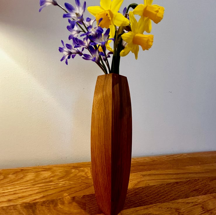 Beautiful Handmade Oak Vase for dried or freshl... - Folksy