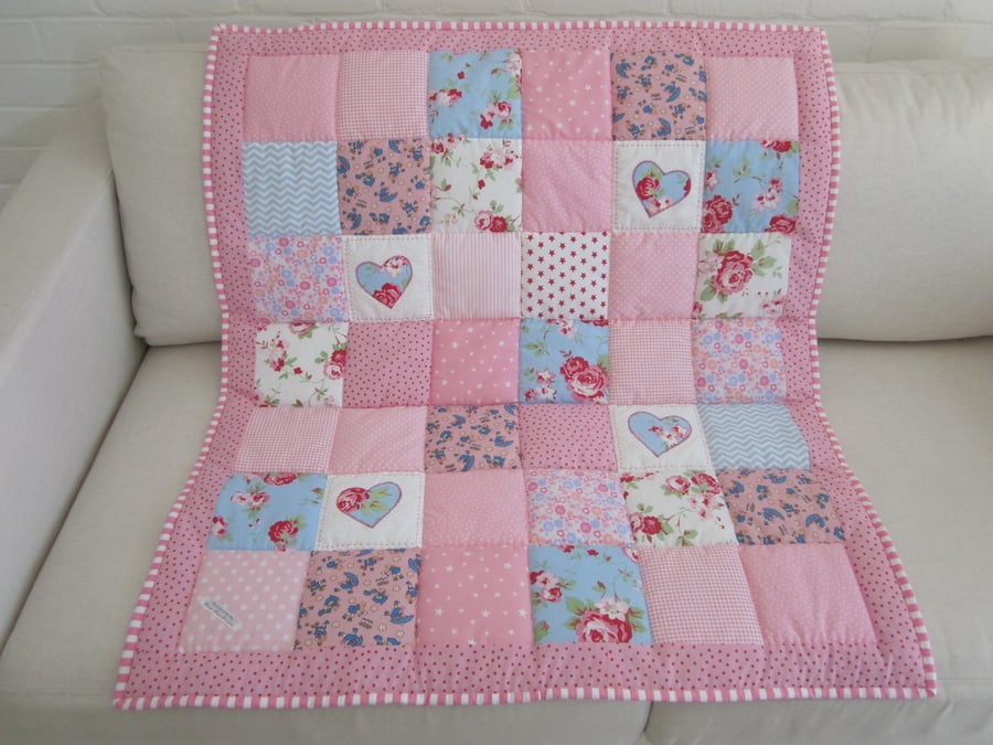 Handmade Patchwork Quilt - Play Mat - Folksy