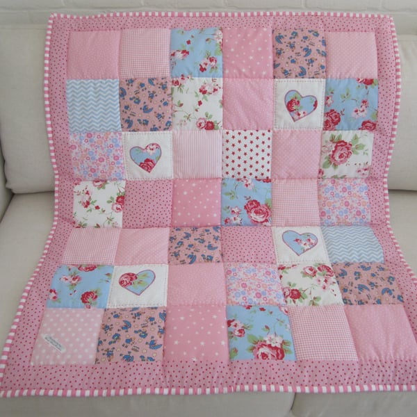 Handmade Patchwork Quilt - Play Mat - Folksy