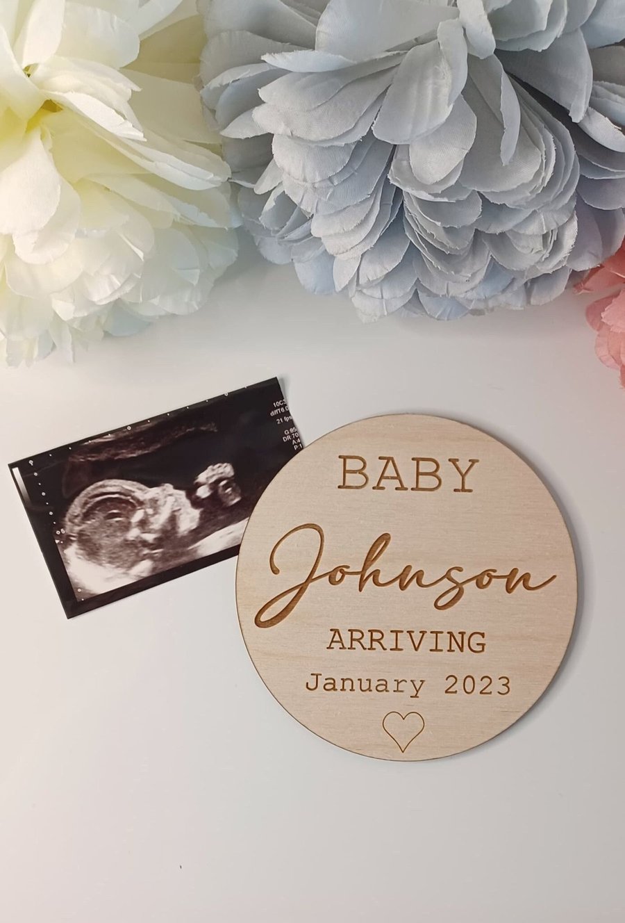 Pregnancy Announcement Plaque, Baby Coming Soon... - Folksy