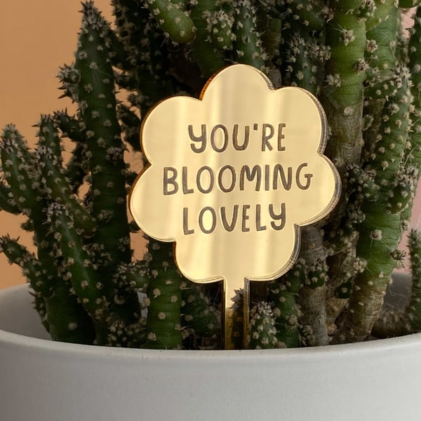 Plant decoration plant stake, gifts for plant l... - Folksy