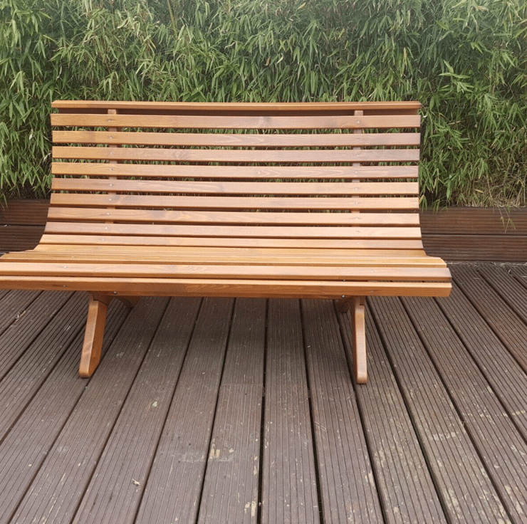GARDEN BENCH 3 SEATER WOODEN OUTDOOR PARK SEATI... - Folksy