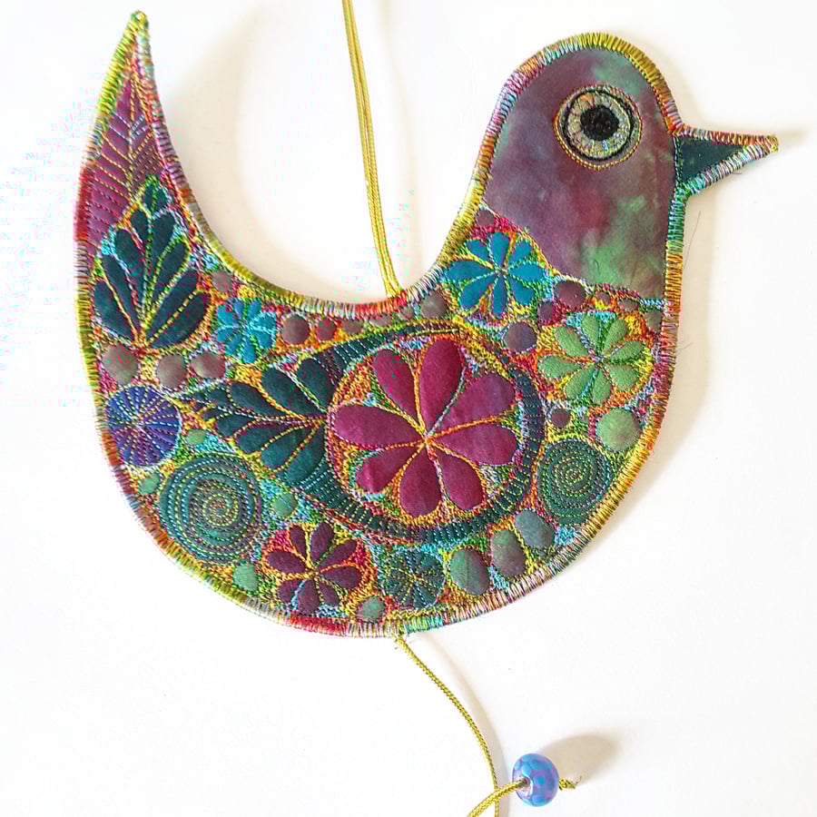 Hanging Bird Decoration - Folksy