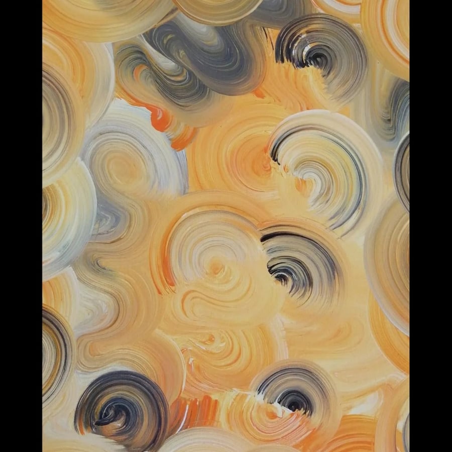 Summer Swirls (Original Acrylic Painting) - Folksy