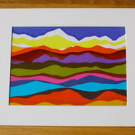 ORIGINAL SCREEN PRINT OF A LANDSCAPE - Folksy