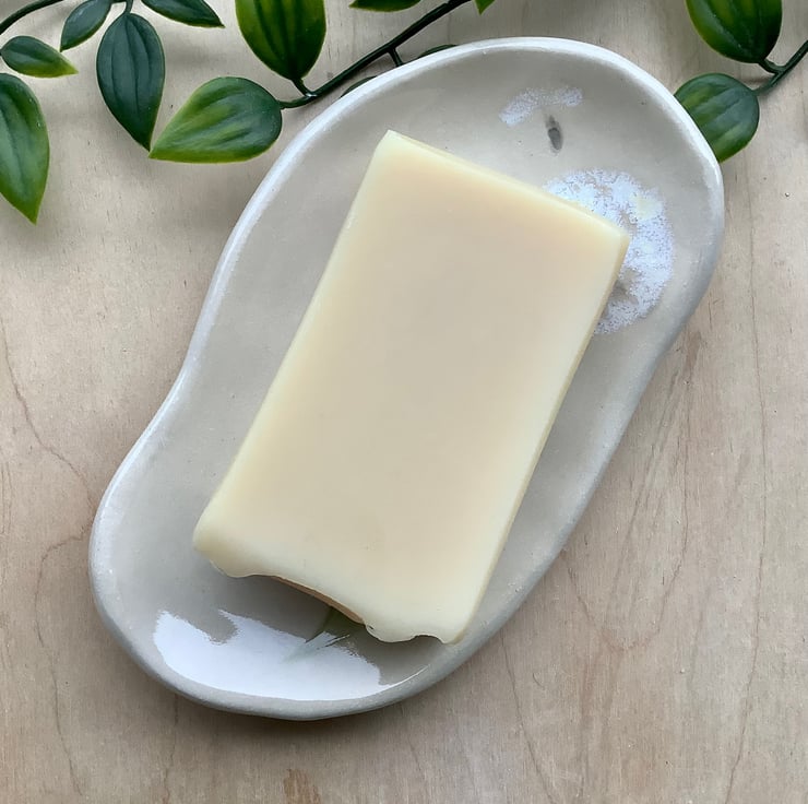 Handmade stoneware Dandelion clock soap dish - Folksy