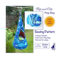PDF Sewing pattern Peg Bag Storage bag with Car... - Folksy
