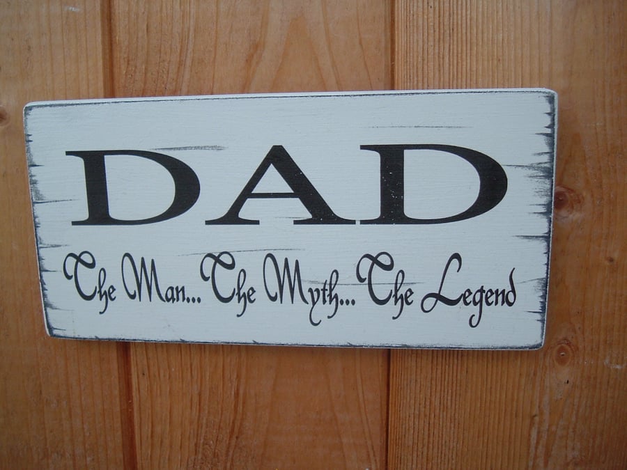 shabby chic vintage dad fathers day birthday gi... - Folksy