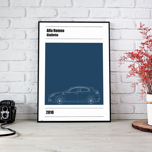 Alfa Romeo Giulietta, Hot Hatchback, Wall Decor... - Folksy