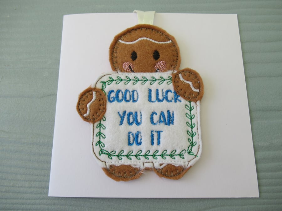 Good Luck Hanging Decoration Keepsake Card - Folksy