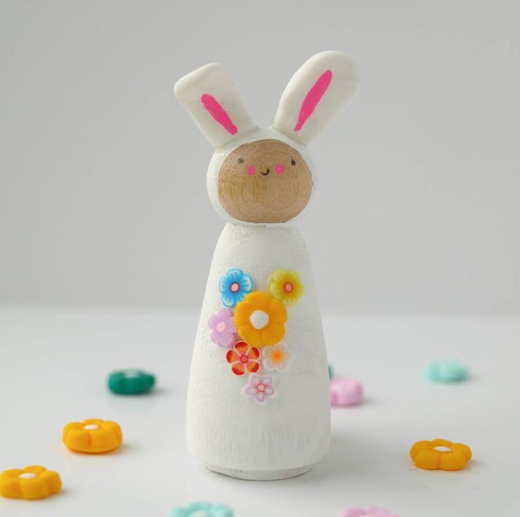 Spring Bunny Peg Dolls - Folksy