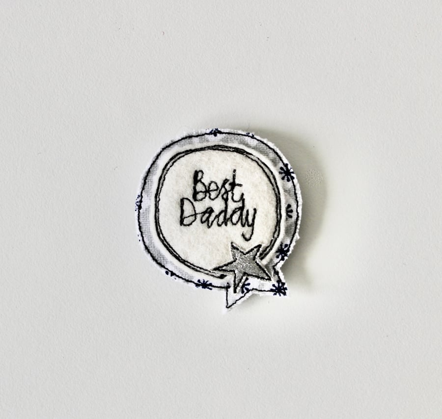 'Best Daddy' Two - Handmade Magnet - Folksy