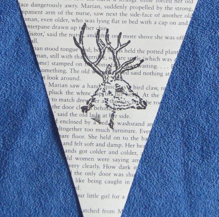 Stag Paper Book Pages Bunting - Folksy
