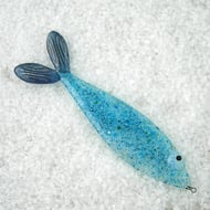 Fused Glass Bubble Fish Decoration - Folksy