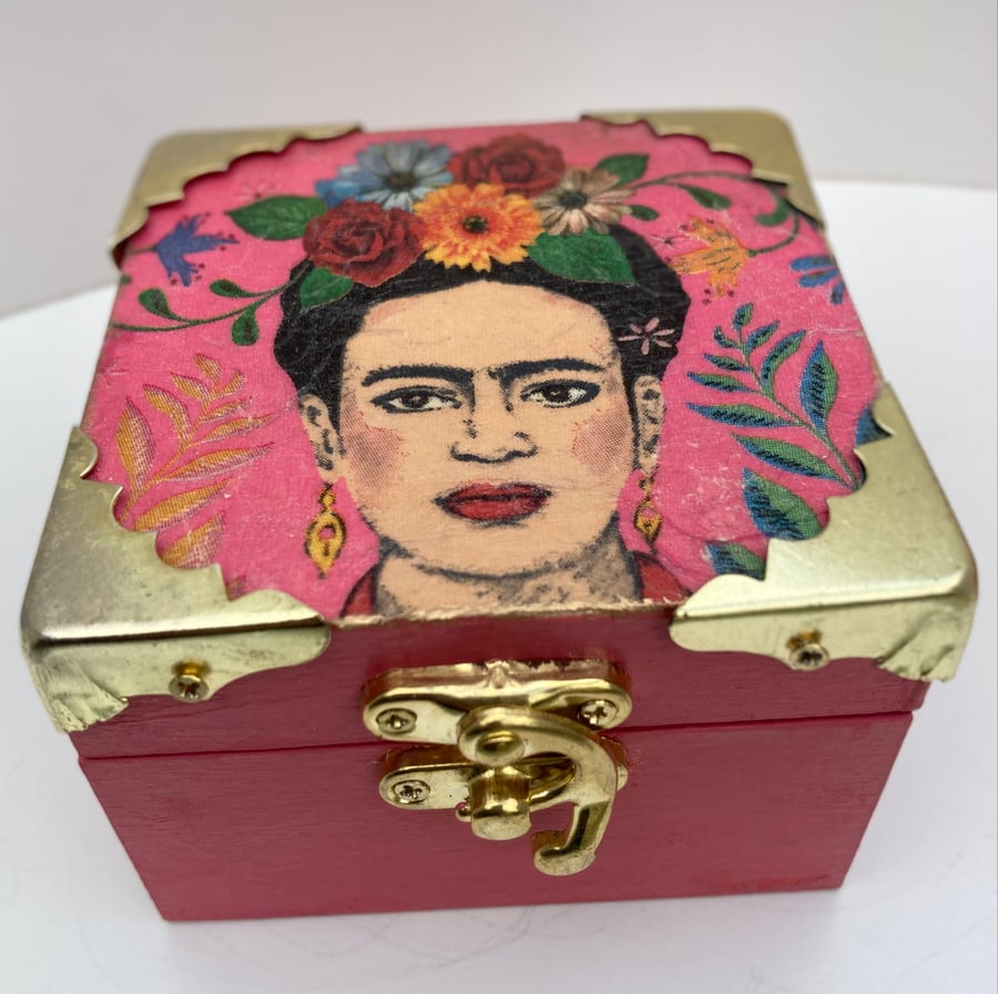 Unique Trinket Box Frida Kahlo Hot Pink Gift Fo... - Folksy