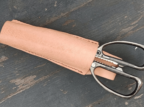 Handmade Large scissors leather sheath (scissor... - Folksy