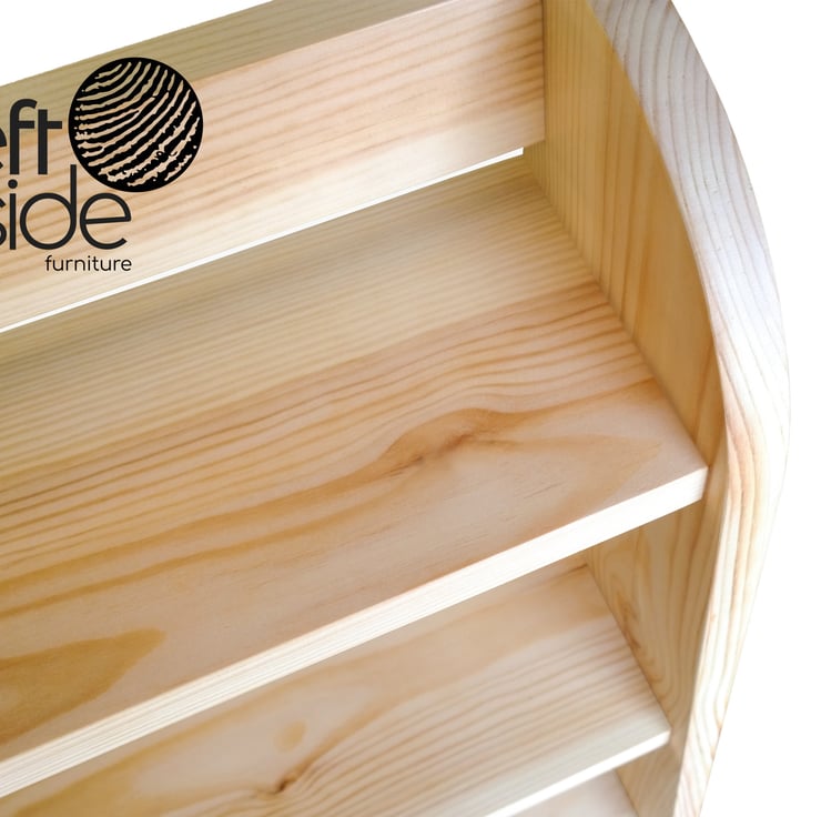 Solid Pine Bookcase Shelving Unit, Small Bookca... - Folksy