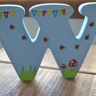Personalised Wooden Child's Name Letter - Wood... - Folksy