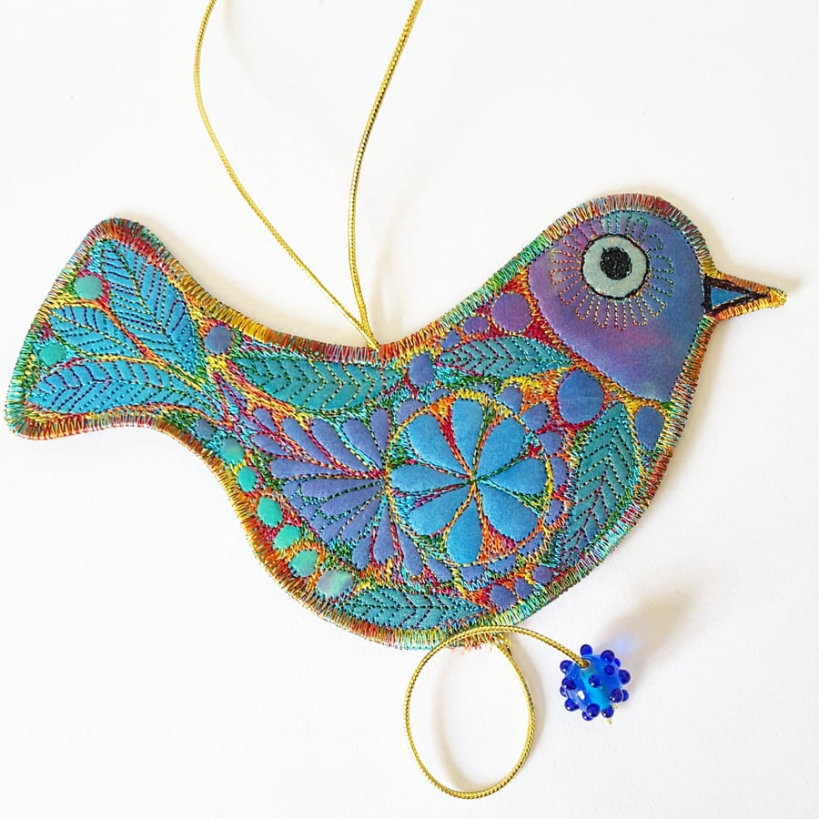 Bird Hanging Decoration - Folksy