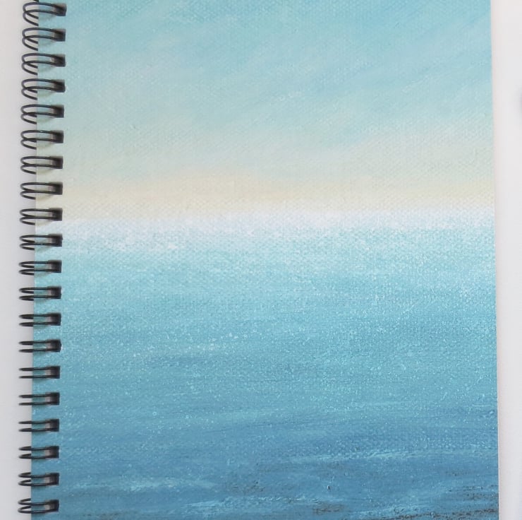 Ocean themed cover notebook spiral binding A5 (... - Folksy
