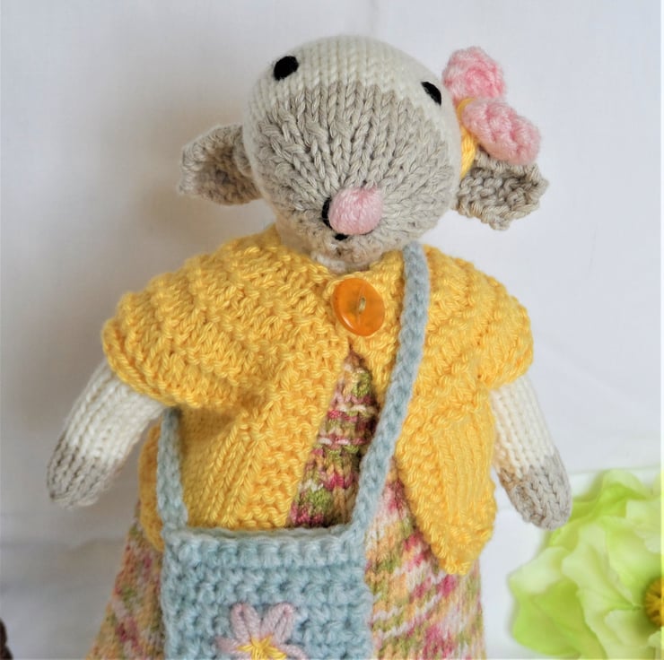 Hand Knitted Animal With Clothes Soft Plush Toy... - Folksy