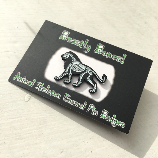 Lion Enamel Pin Badge Brooch with Glow in the D... - Folksy