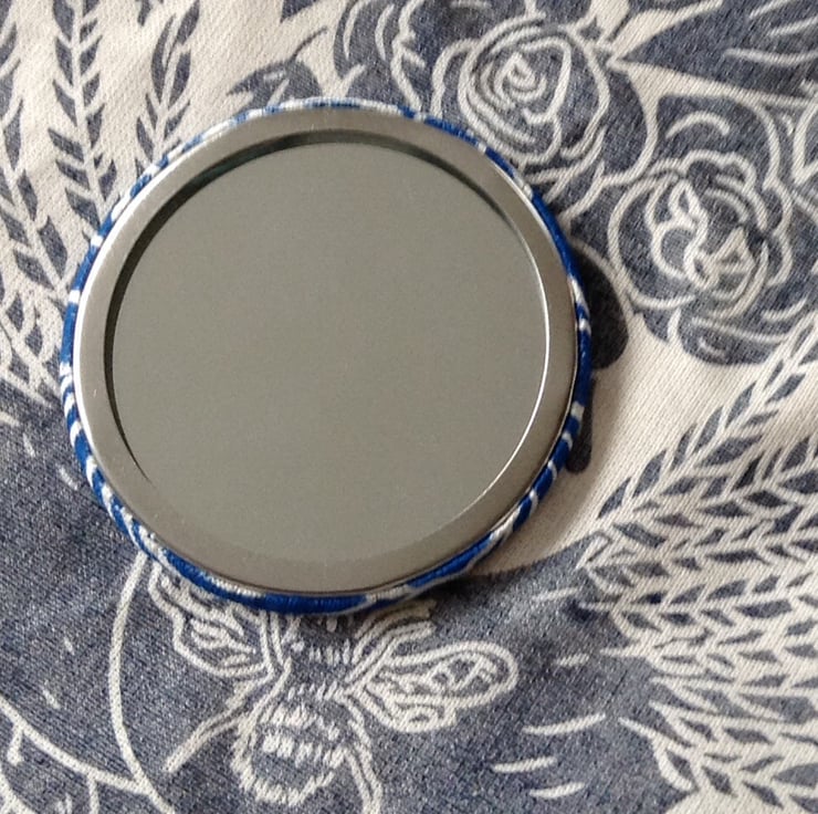 Hand Printed Dog Pocket Mirror - Folksy