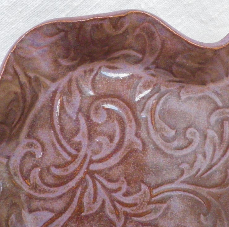 serving plate heart dish textured stoneware pla... - Folksy