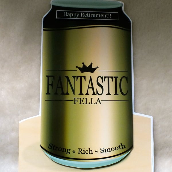 Handmade Fun Beer Retirement Card - Folksy