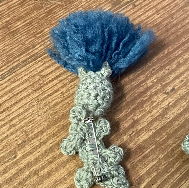 Blue Thistle Brooch, Scottish Thistle Pin, Flow... - Folksy