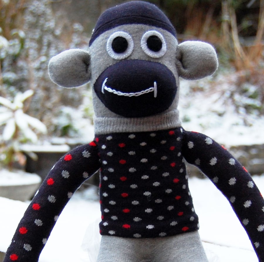 Sock Monkey - Billy - Folksy