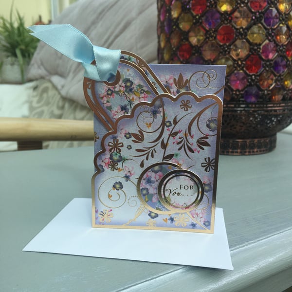 Gift card, gift tag gift card holder combo - Folksy