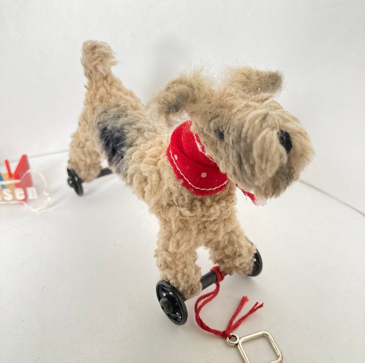 Spot! Handmade Miniature Dog on Wheels. - Folksy