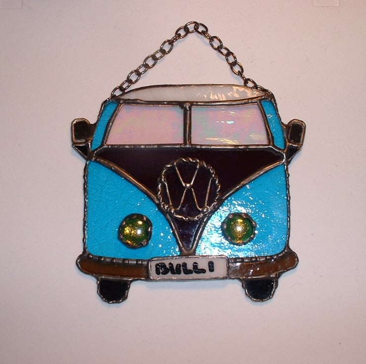 SOLD "BULLI" Stained Glass VW Camper ... - Folksy