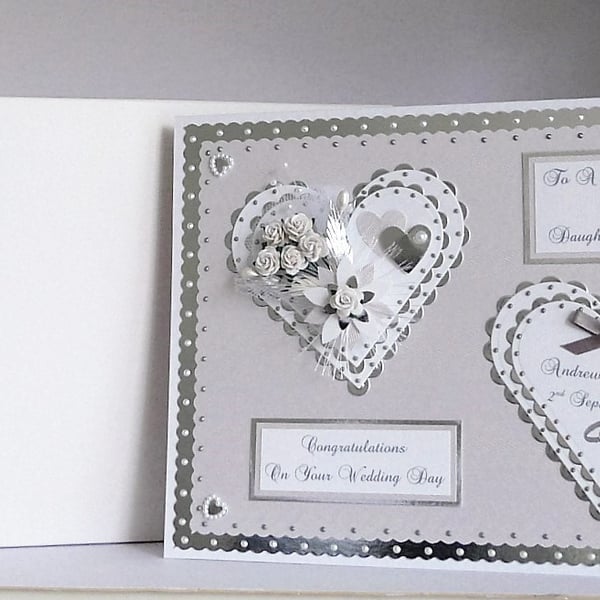 Large A4 Wedding Card with Presentation Box - Folksy