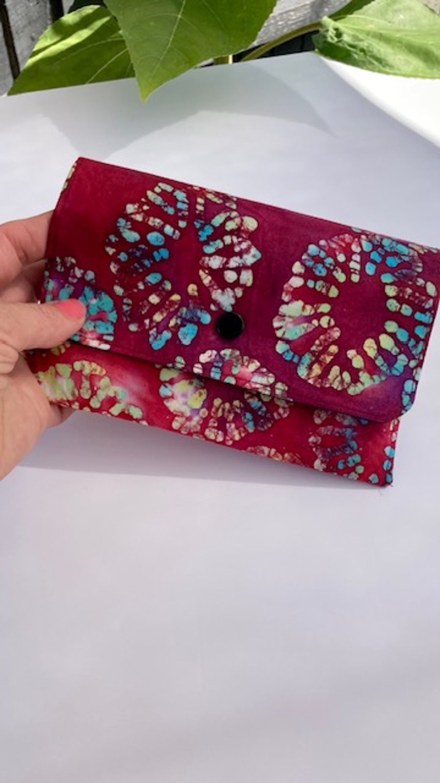 Passport Wallet - Batik Fabric - Folksy