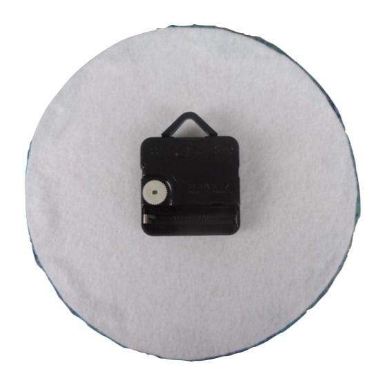 20cm felted wall clock in blue and green - Folksy