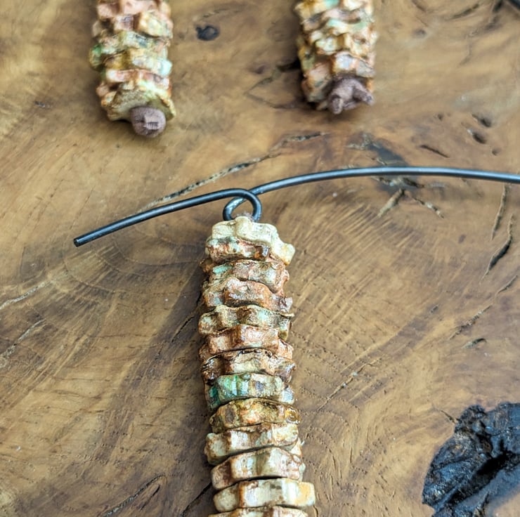 Ceramic catkins on stem, everlasting sculptural... - Folksy