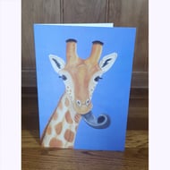 Geraldine the Giraffe Greeting Card - Folksy