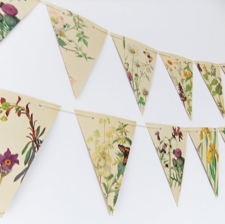 Spring and Summer Bunting - Folksy