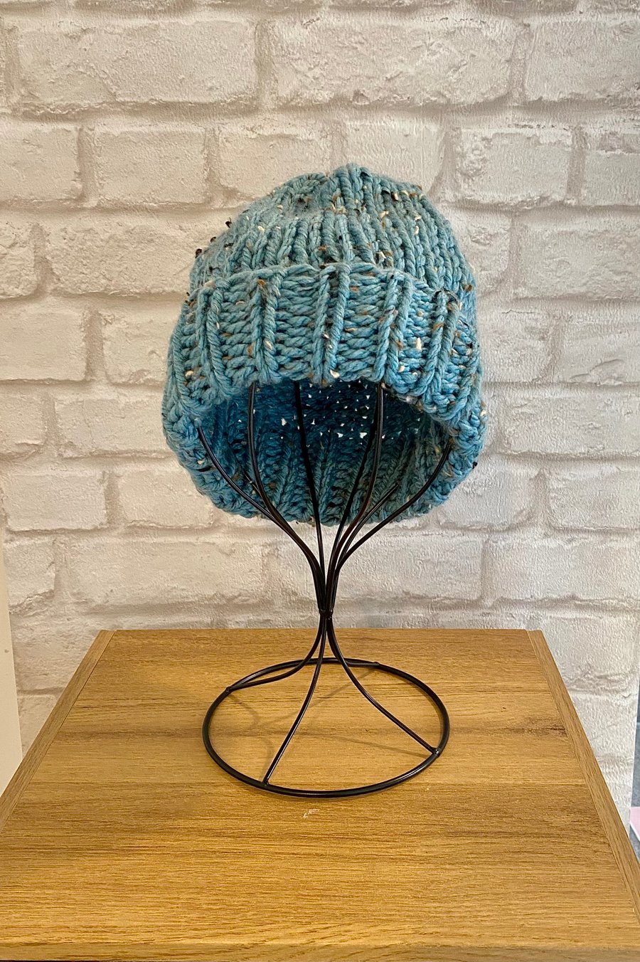 Women’s hand knitted Beanie hat - Folksy