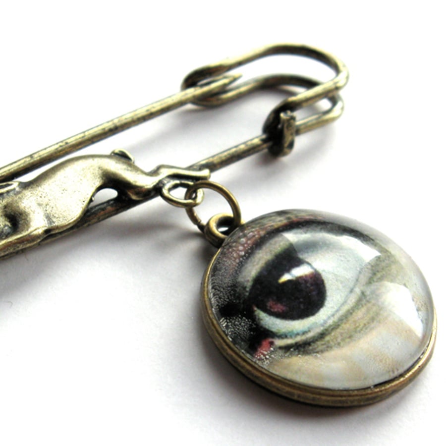 Vintage Eye Hare Pin Brooch - Folksy
