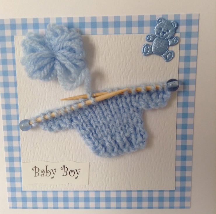 Baby Boy Card - Folksy