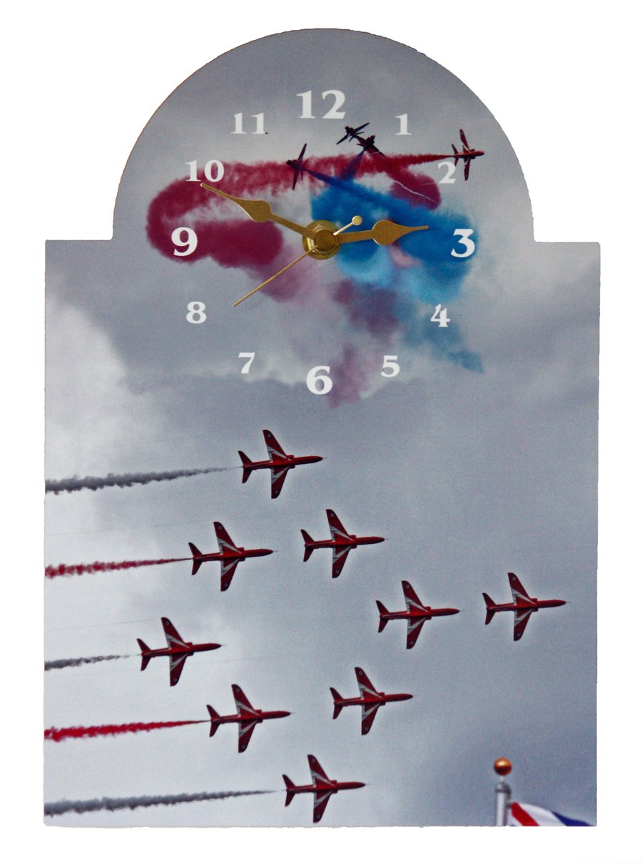 Bar sign Clock - The Red Arrows - from original... - Folksy