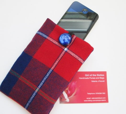 Tartan Mobile Phone Case - Folksy
