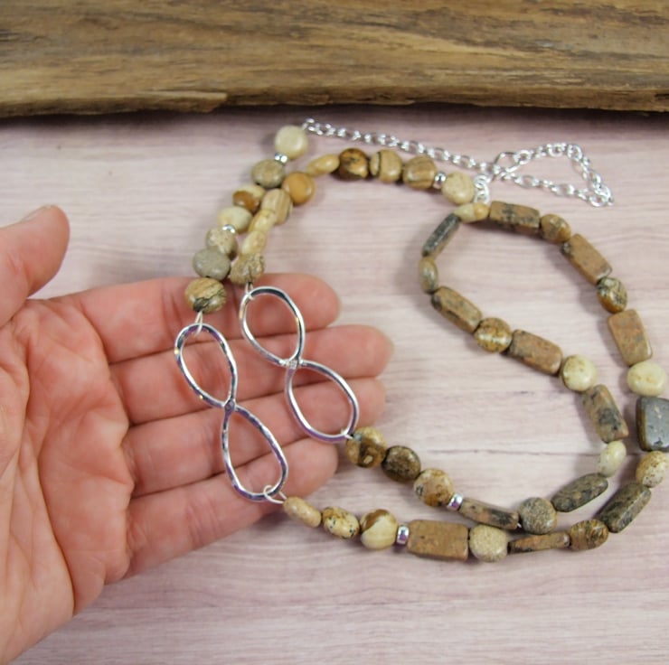 Long Sterling Silver Infinity Knot and Picture ... - Folksy