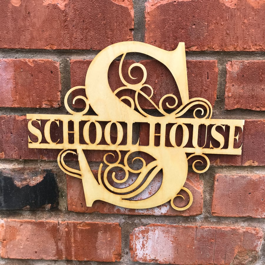 Custom Personalised Monogram House or Office Pl... - Folksy